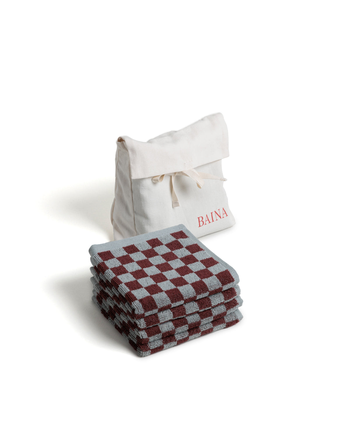 BAINA | Face Cloth Gift Set - Cement & Rhus | Shop Tauranga Stockist ...