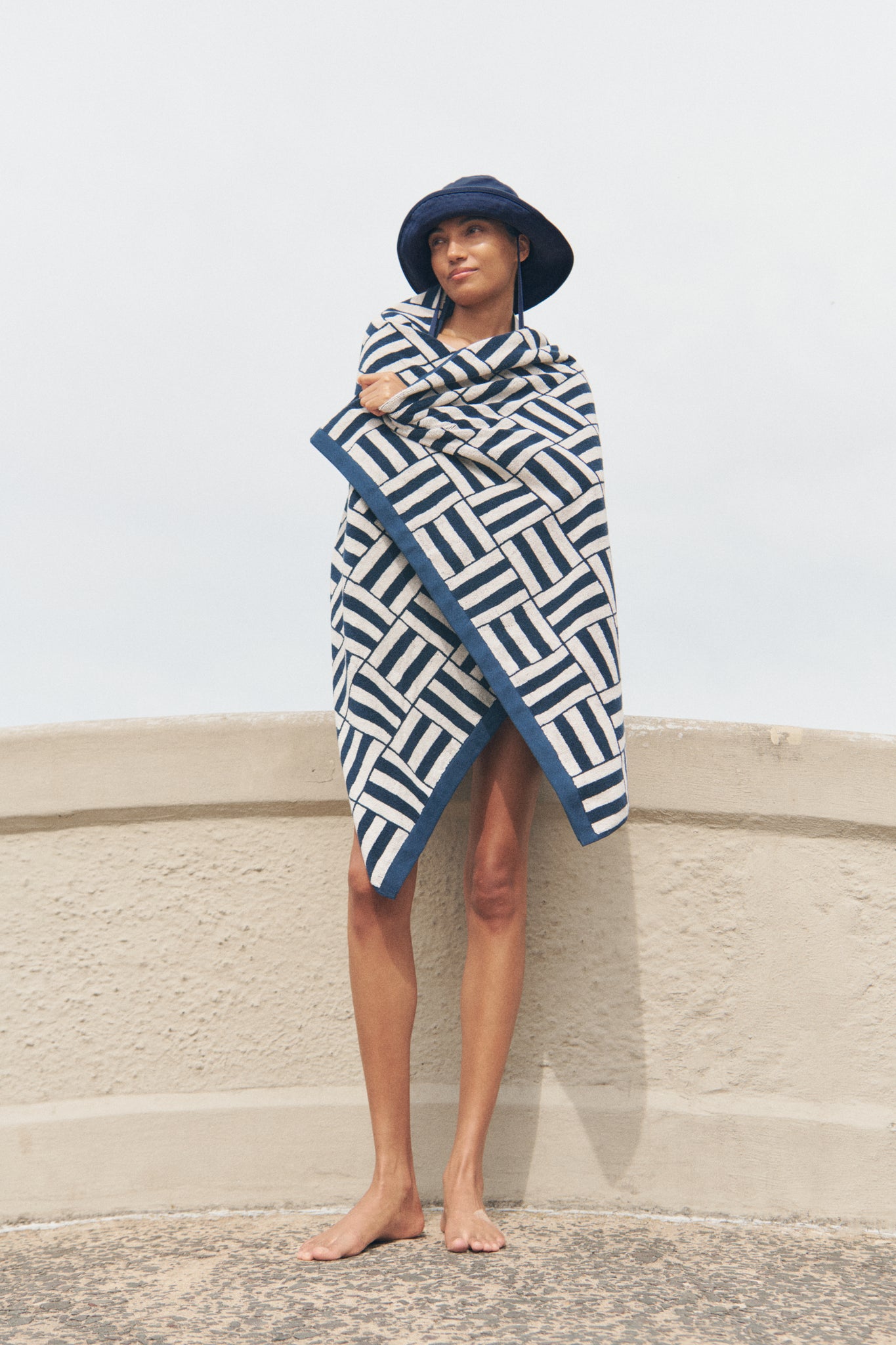 BAINA | Willis Pool Towel - Obsidian & Stone | Shop NZ & Aus Stockist ...