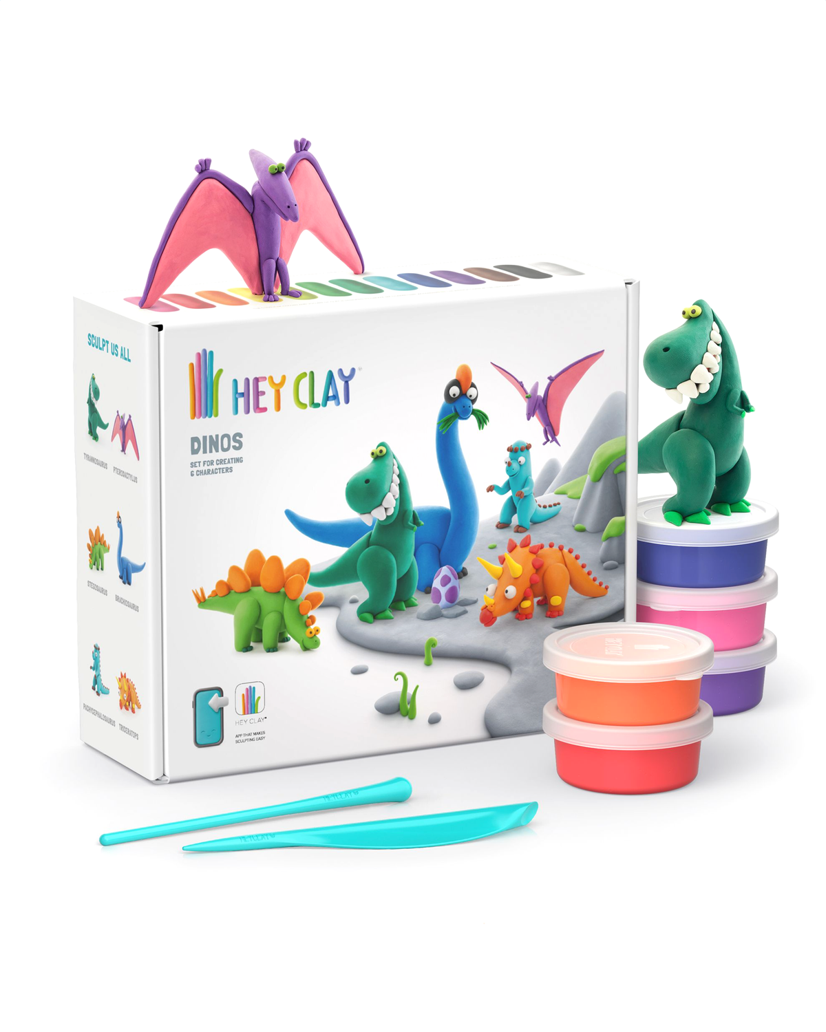 Hey Clay | Large Air-Dry Clay - Dinos | Shop NZ Stockist Online – PAPER ...