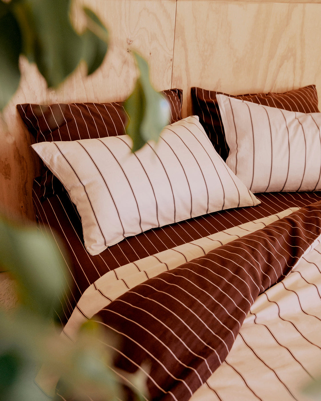 Hommey | Versa Quilt Cover - Vanilla & Mahogany | Shop NZ Stockist ...