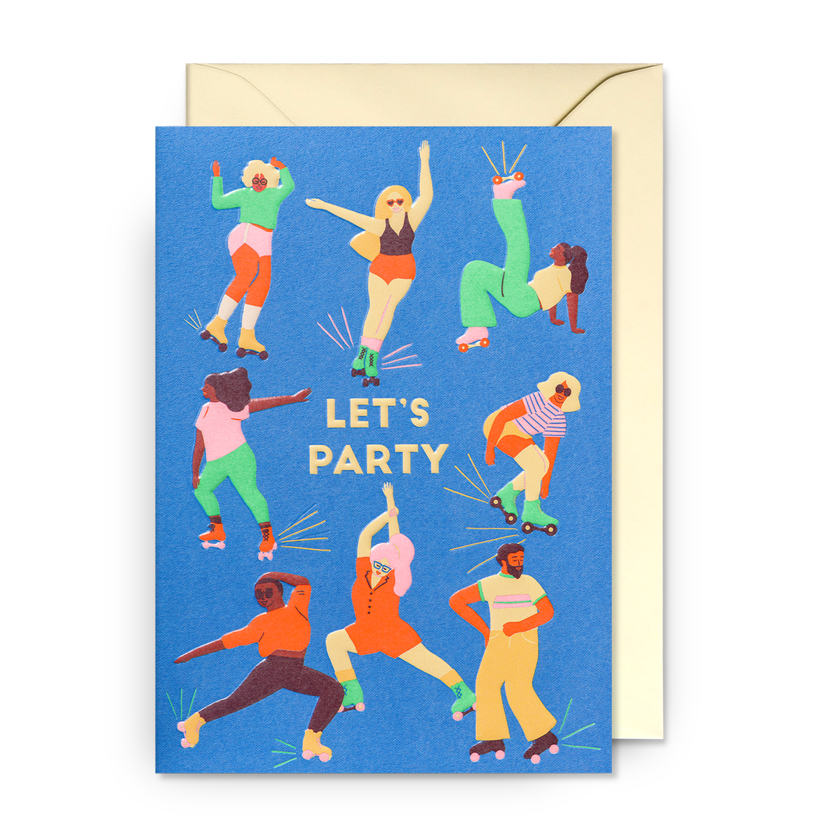 Card - Roller Skaters Let's Party – PAPER PLANE