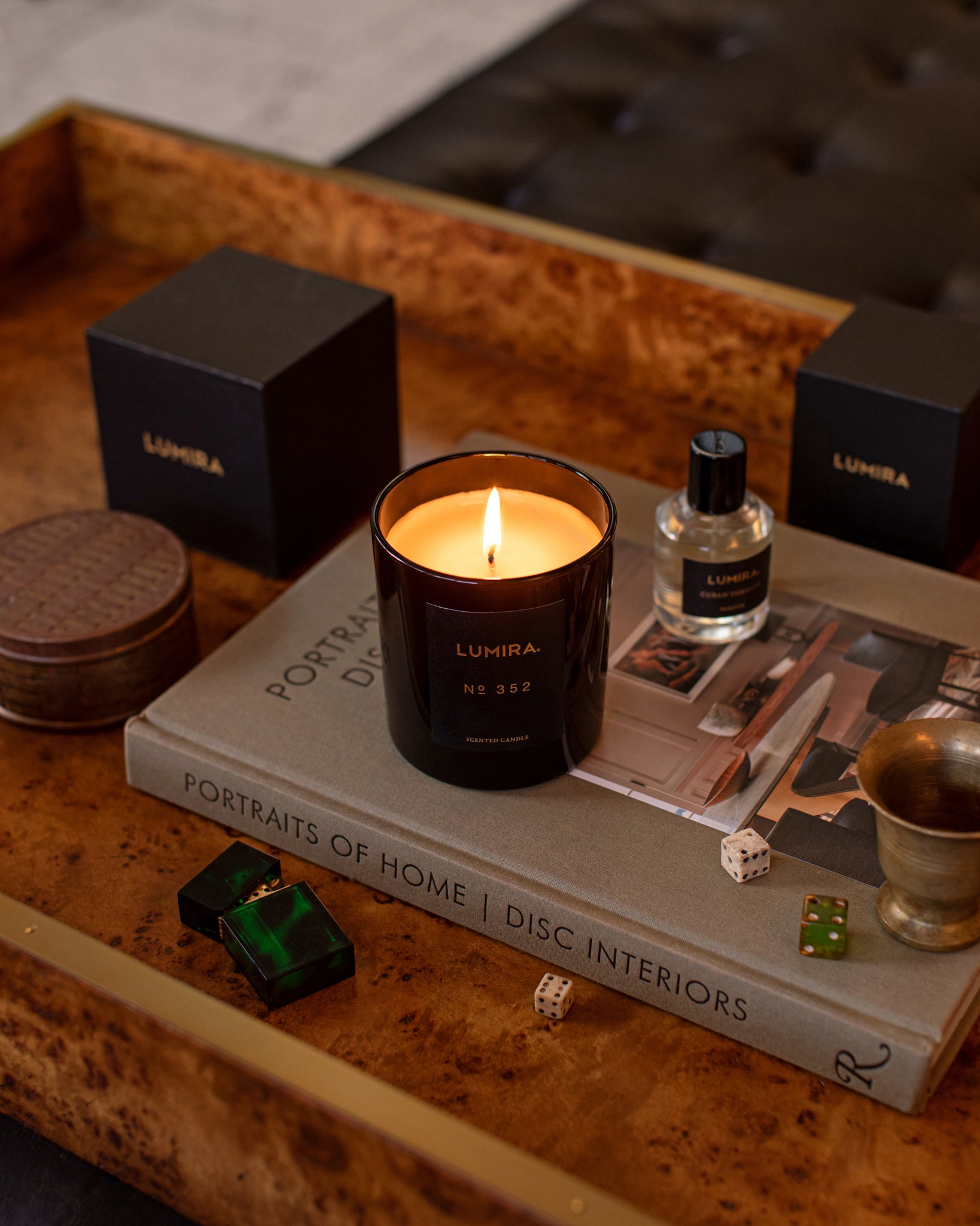 Lumira | No. 352 Leather & Cedar Candle | Shop NZ Stockist – PAPER PLANE