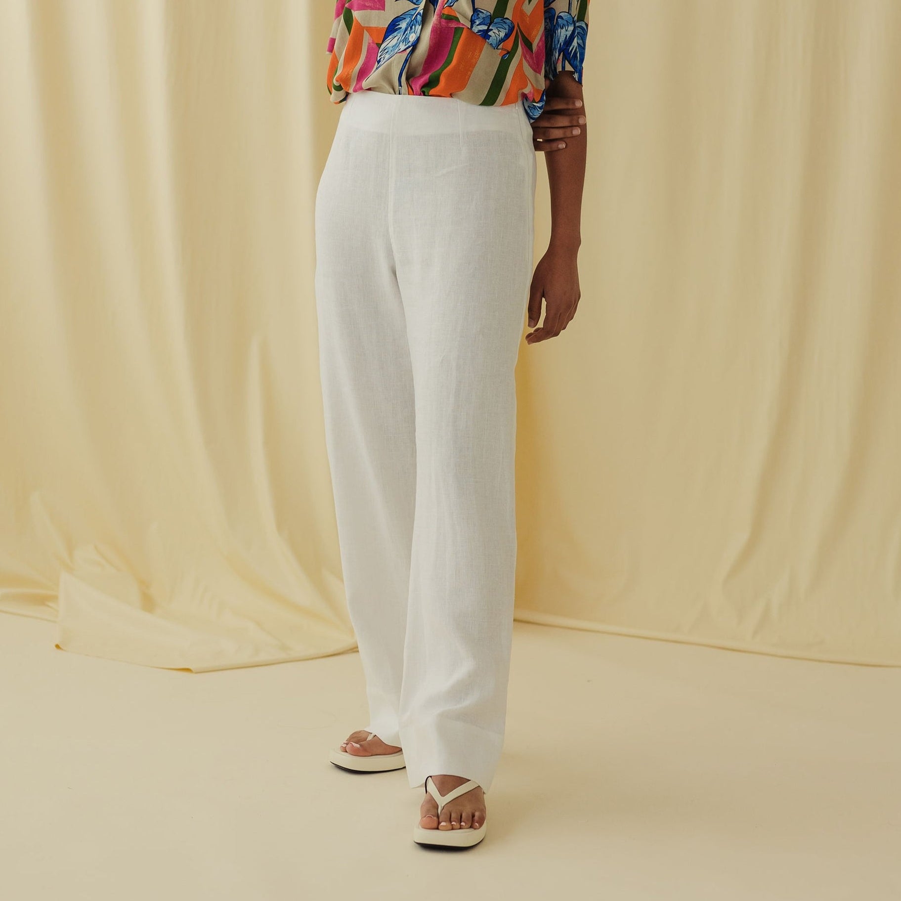 Mina | Moi Linen Pants - White | Shop Mt Maunganui, NZ Stockist – PAPER ...