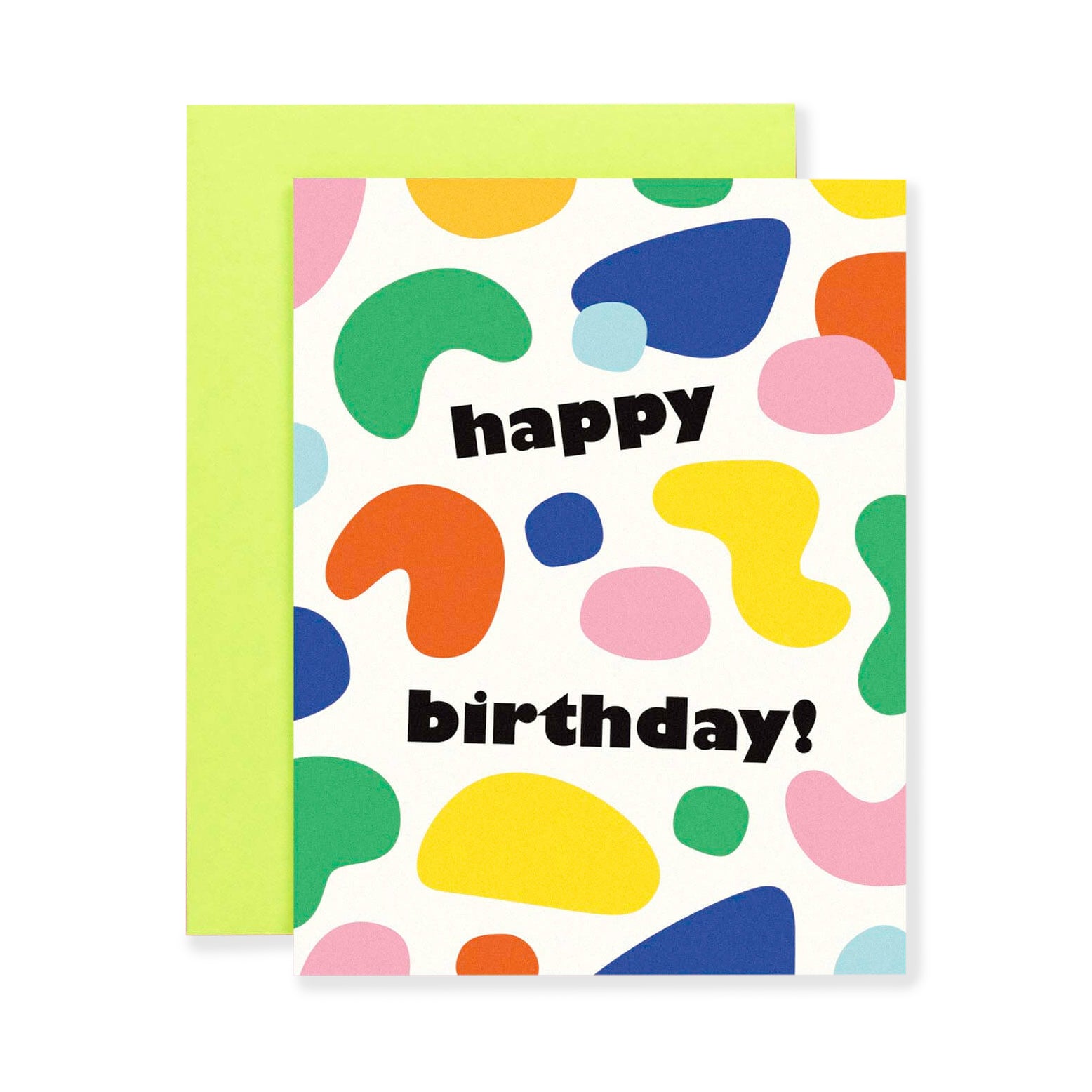 Card - Blobby Birthday Shapes – PAPER PLANE