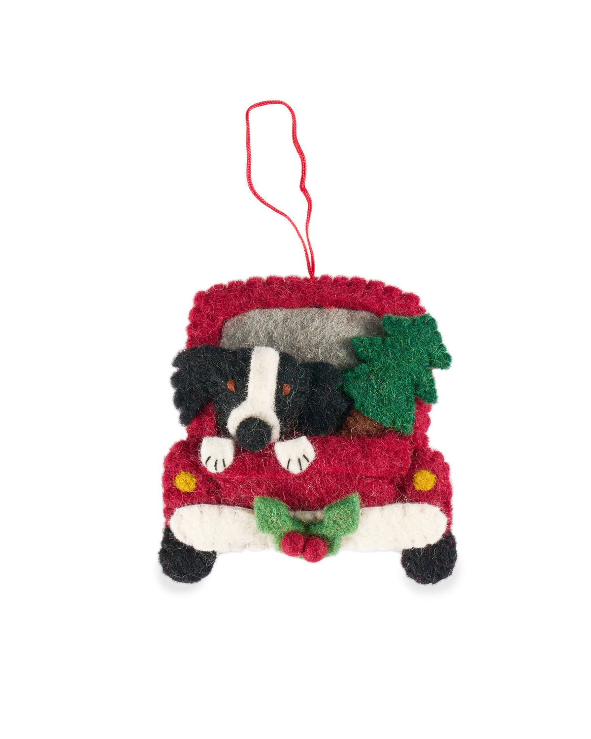 Pashom | Felt Christmas Decoration - Collie in a Truck | Shop NZ ...