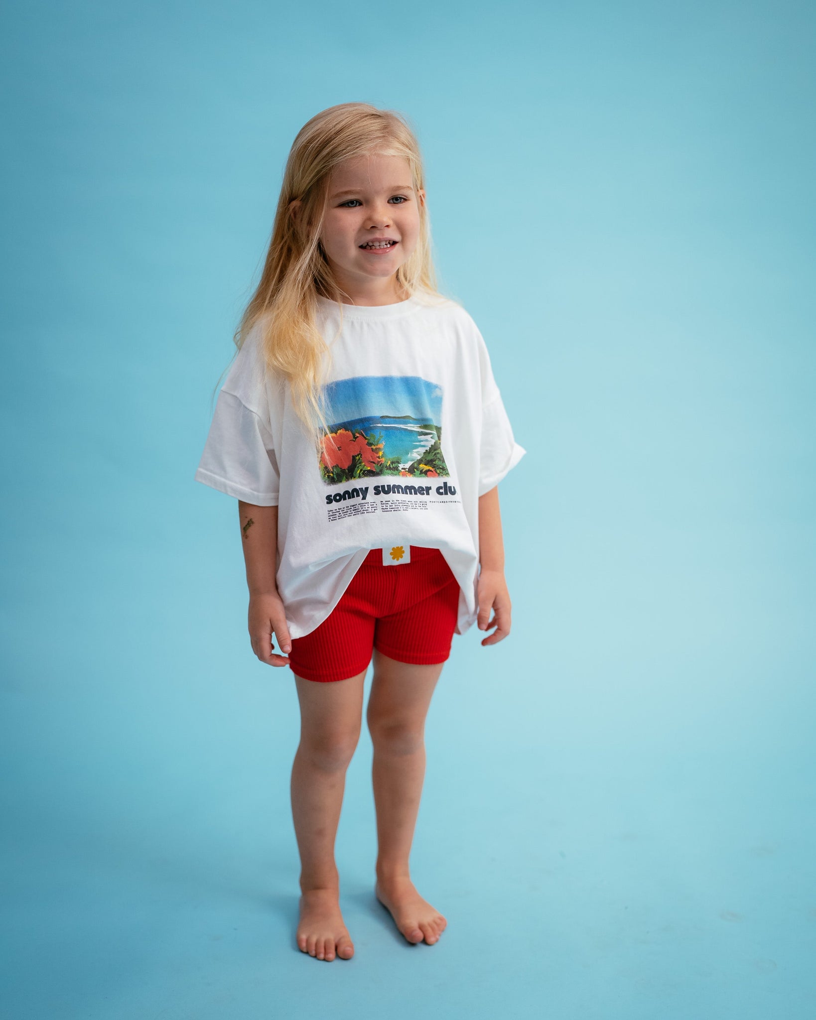 Sonny Label | Ribbed Bike Shorts - Tomato | Shop NZ Stockist Online ...