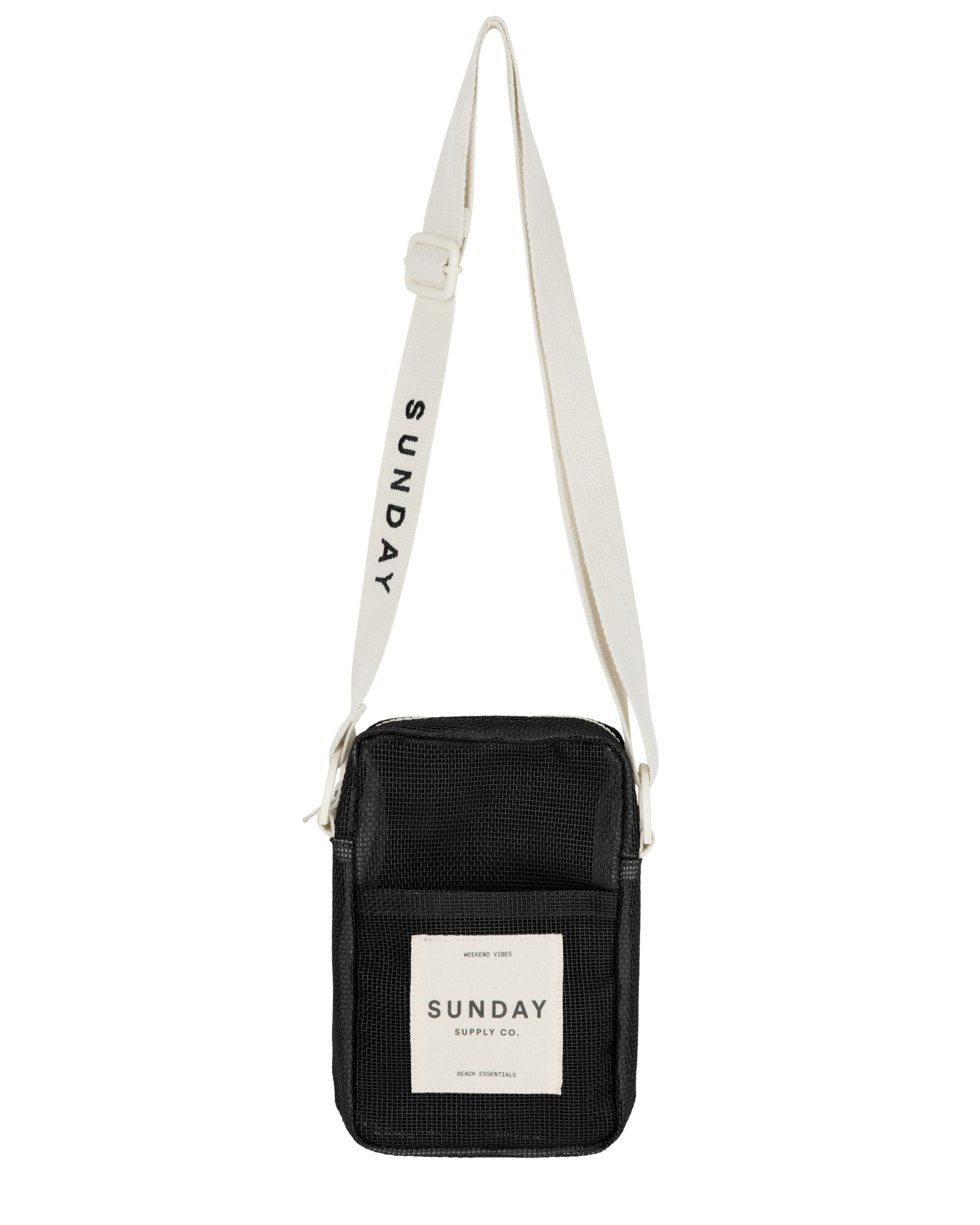Sunday Supply | Black Rock Mesh Crossbody Bag | Shop NZ Stockist ...
