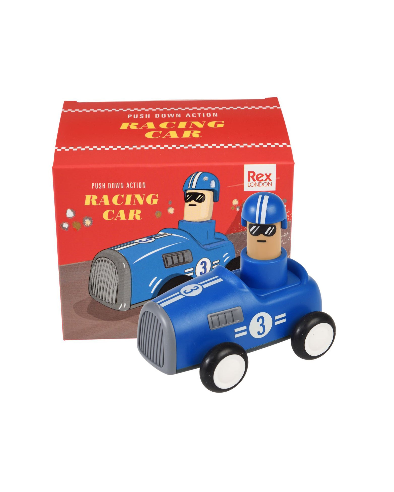 Push Down Race Car - Blue | Shop Children's Toys | Online NZ – PAPER PLANE