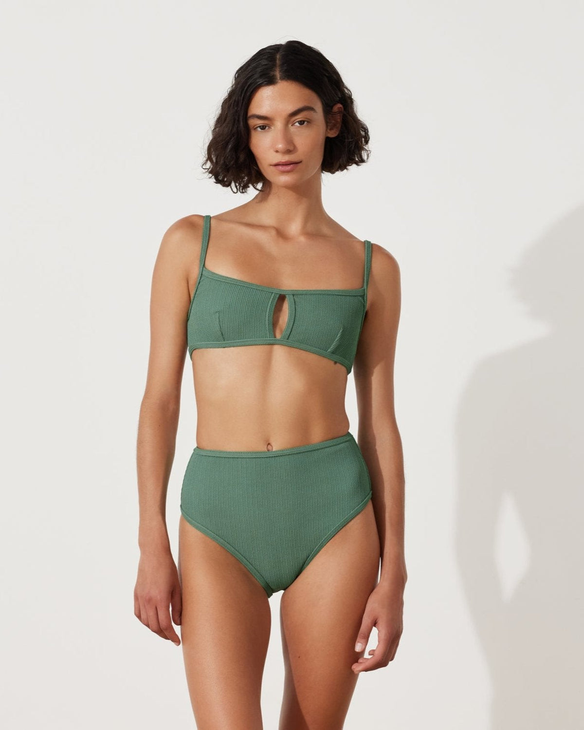 Zulu & Zephyr Swim | Emerald High Waisted Bikini | Shop NZ – PAPER PLANE