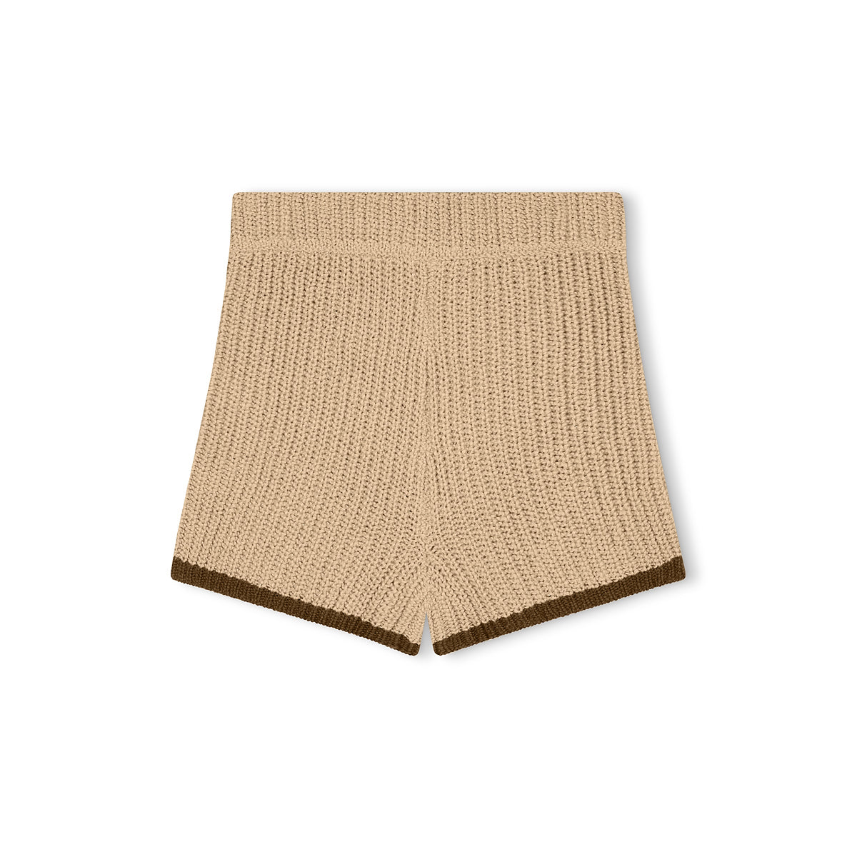 Zulu & Zephyr | Sand Contrast Rib Knit Shorts | Shop NZ Stockist ...