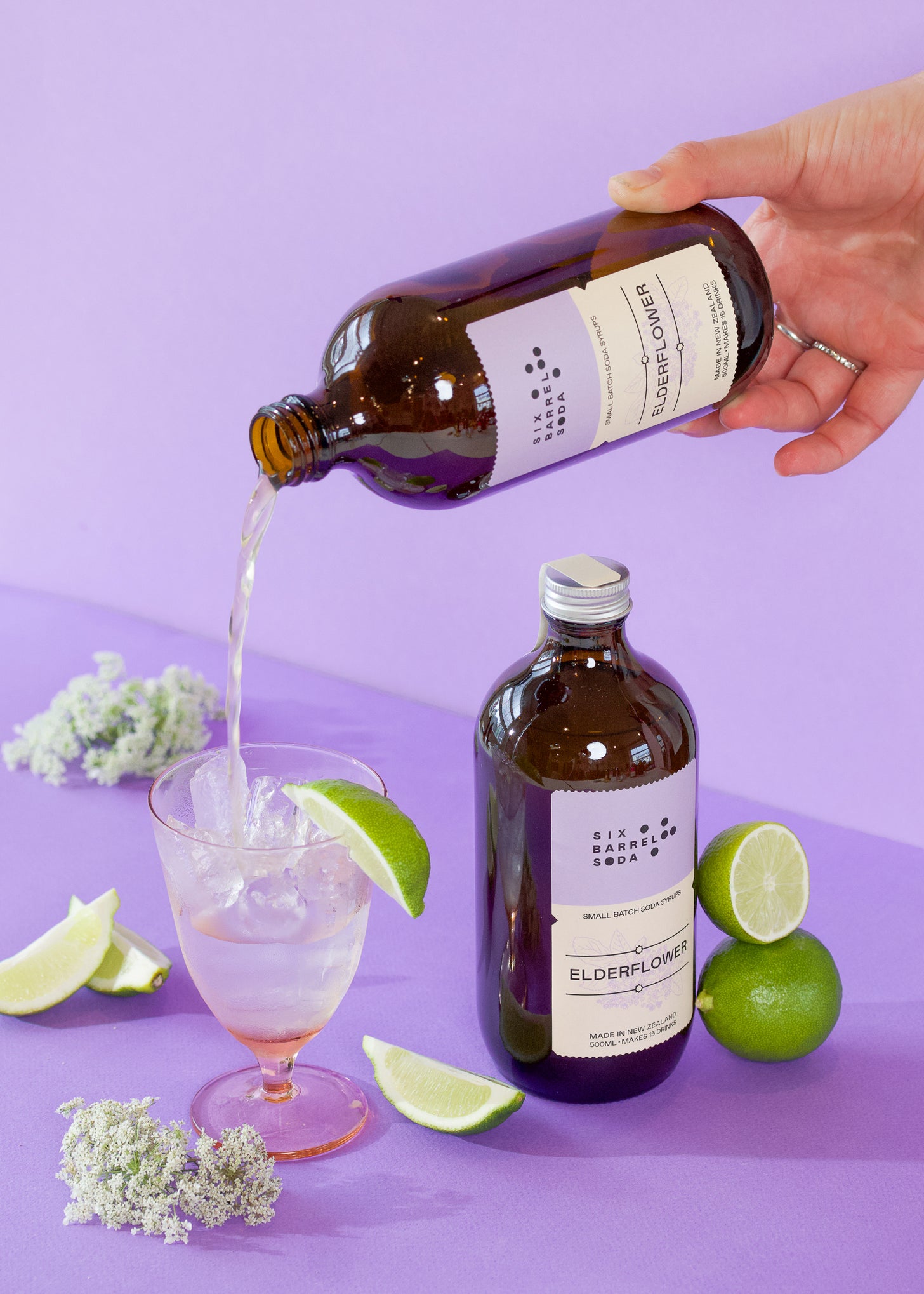 Six Barrel Soda Co | Elderflower Syrup | Shop NZ Online Here – PAPER PLANE
