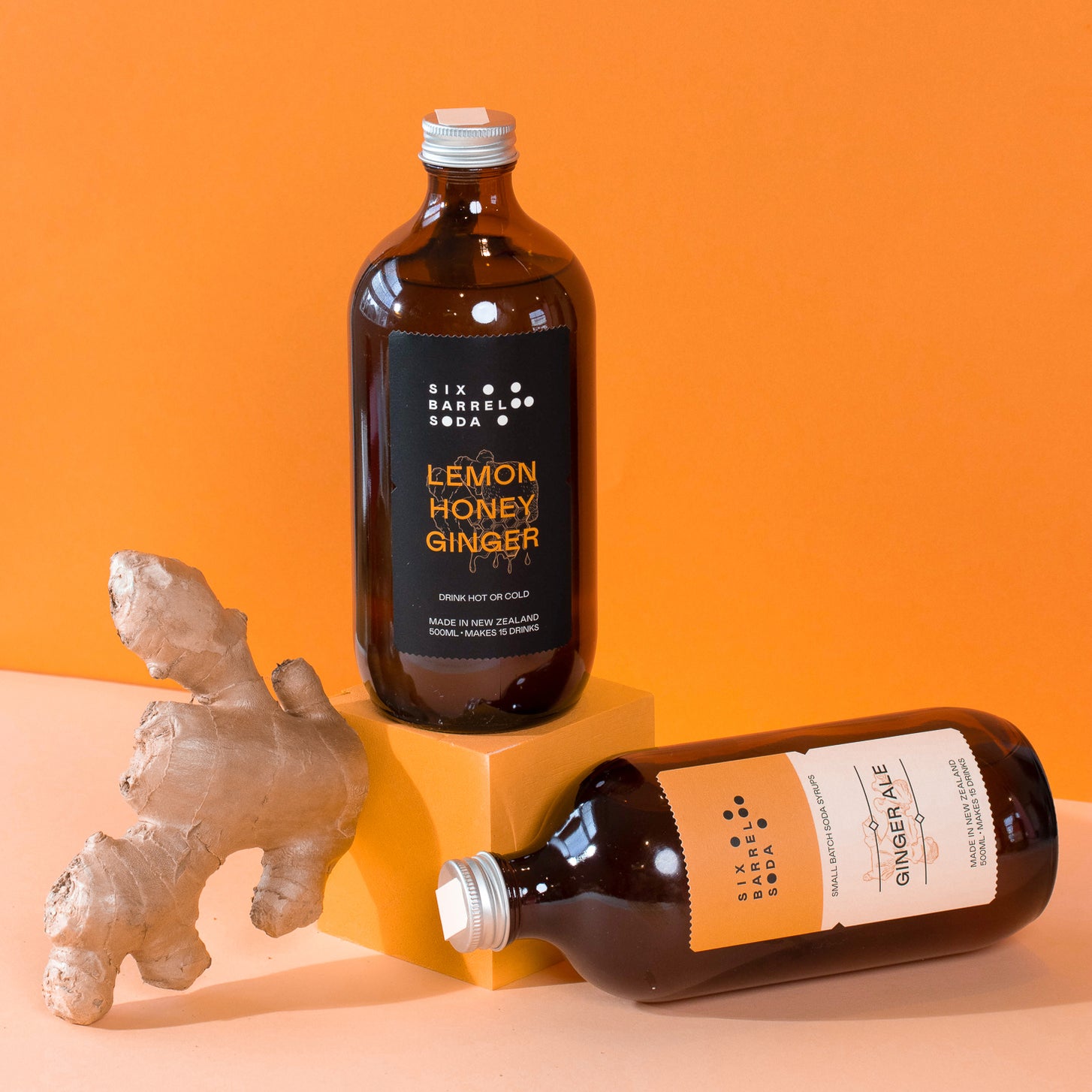 Six Barrel Soda Syrup | Lemon Honey Ginger | NZ Stockist – PAPER PLANE